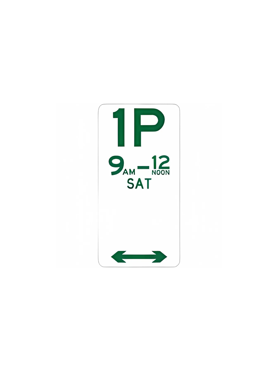 R5-1-1R | XX P PARKINGSIGN 225X450 RIGHT ARROW · Traffic Control Products